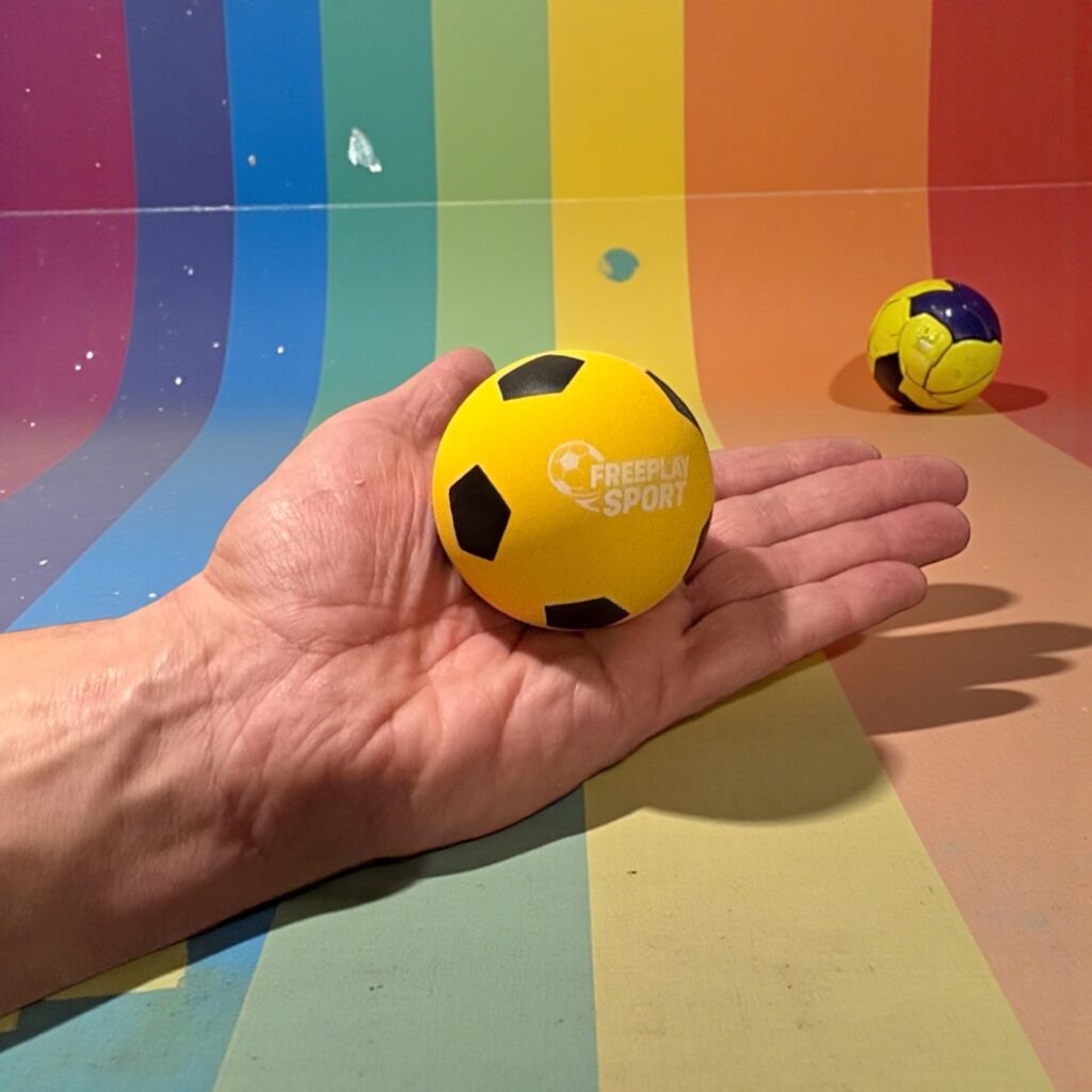 Hoppebold Freeplay Hoppebold High Bounce Ø6 cm - Gul - Kun 25.-